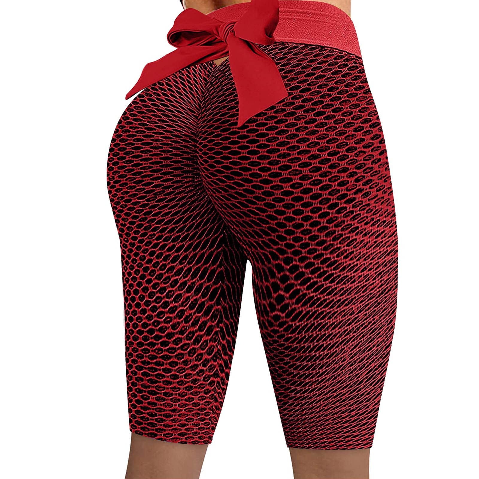 Juebong High Waist Short Leggings for Women 1/2 Length Butt Lift Anti ...