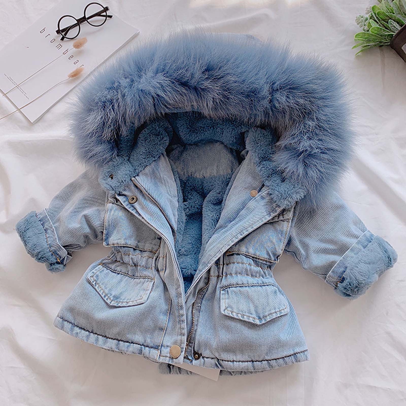 Juebong Jackets for Baby Clearance Toddler Child Baby Girl Hooded Plus ...