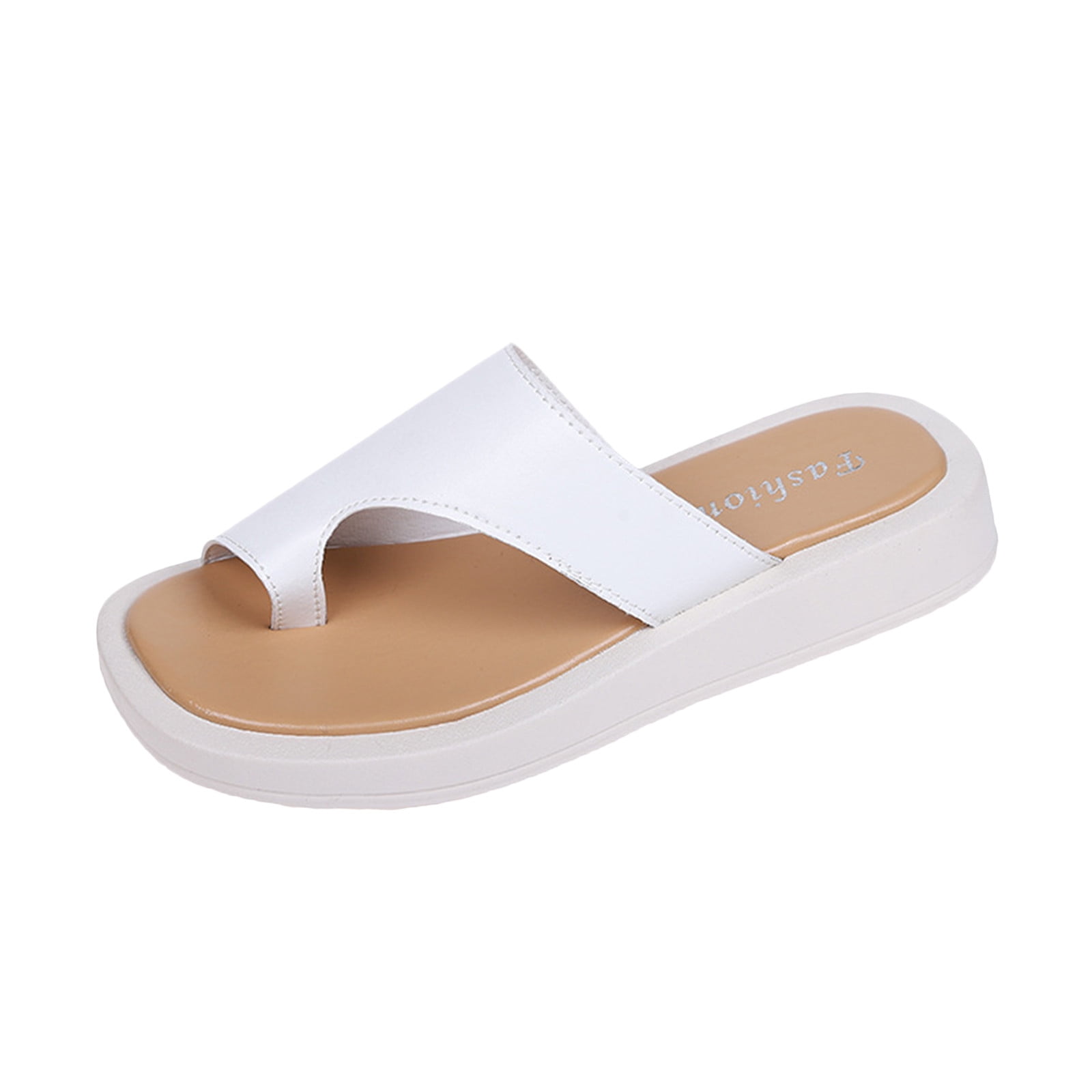 Juebong Orthotic Comfortable Split-Toe Flat Slide Casual Summer ...