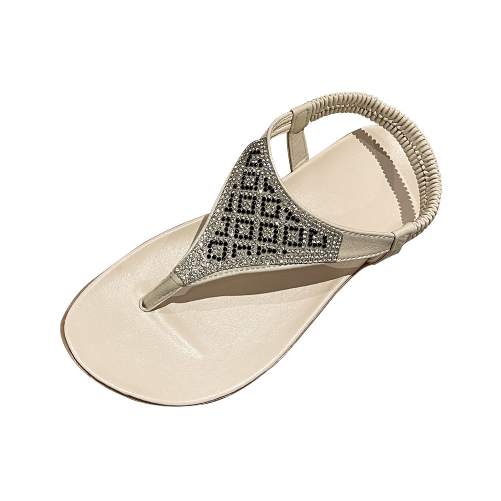 Juebong Sandals clearance Boho Slide Sandals for Women Girls Dressy Low ...