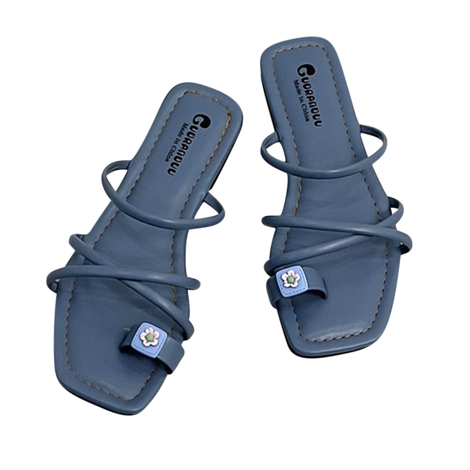Juebong Sandals clearance Boho Slide Sandals for Women Girls Dressy Low ...