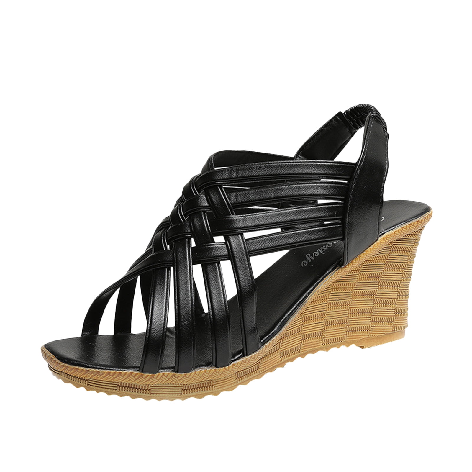 Juebong Wedge Sandals for Women Dressy Summer, Platform Espadrille ...