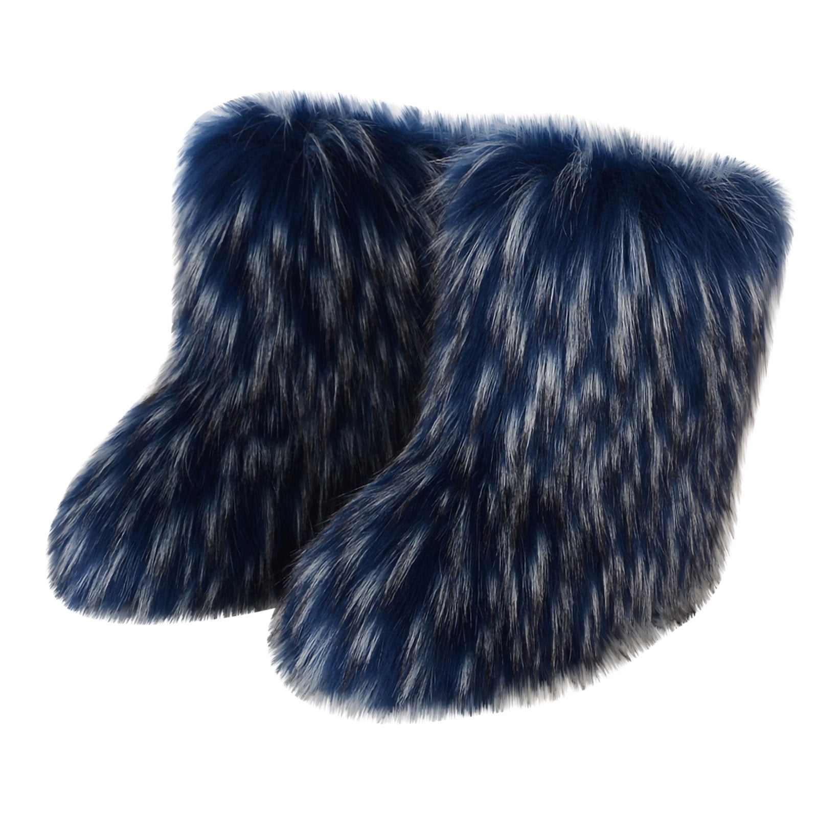 Juebong Women's Fashion Color Imitation Animal Boots Plus Cashmere ...