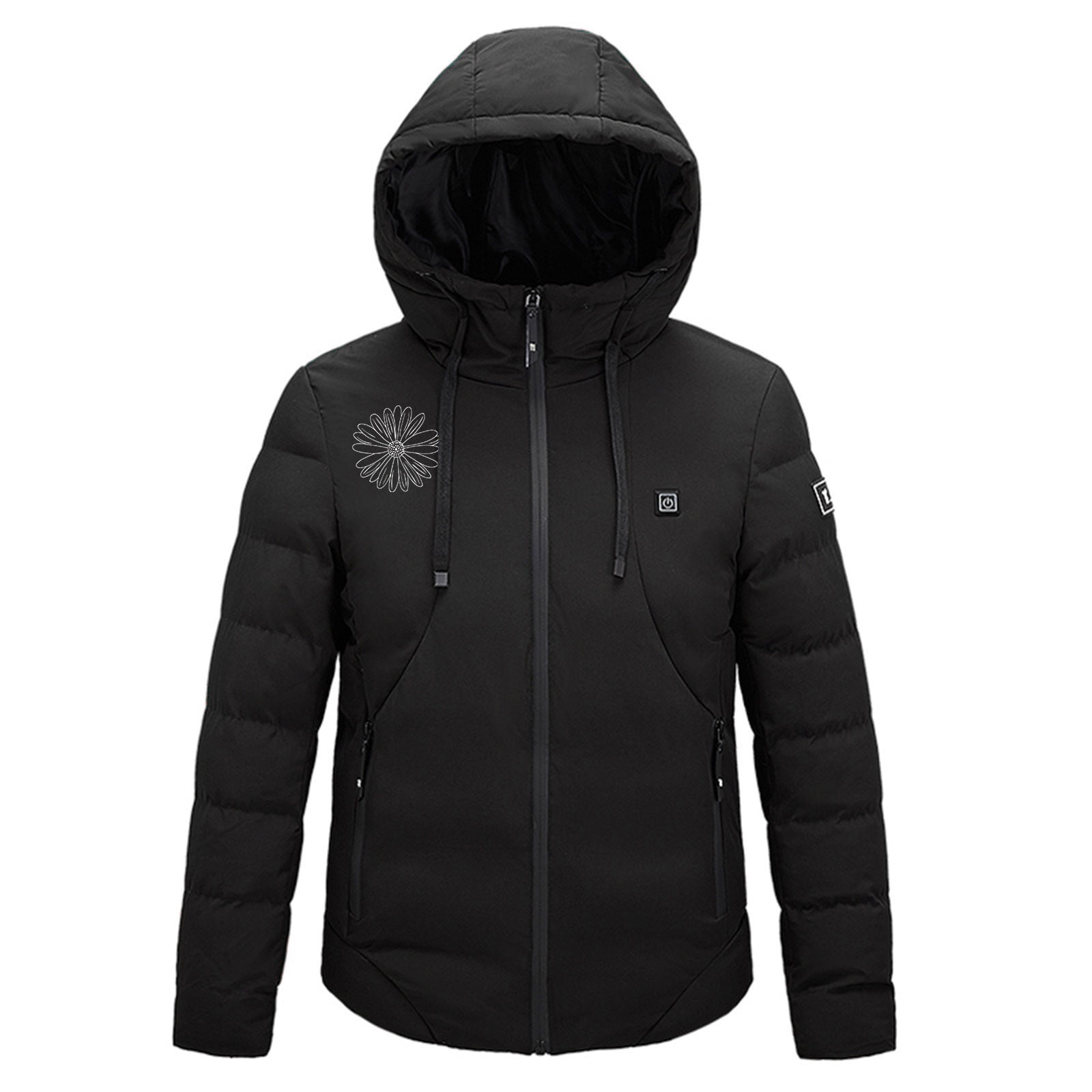Juebong Women's Heated Jackets Winter 4 Heat Zones Puffer Coats ...