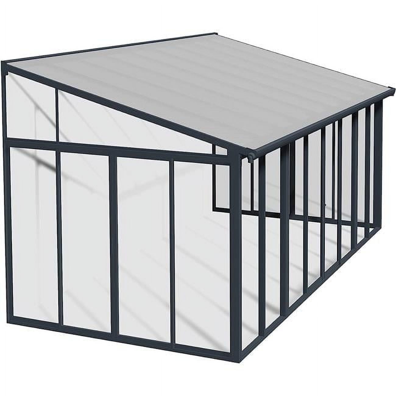 Juego Gray Patio Enclosure with Screen, 6 Doors, 149.058 lbs - Walmart.com