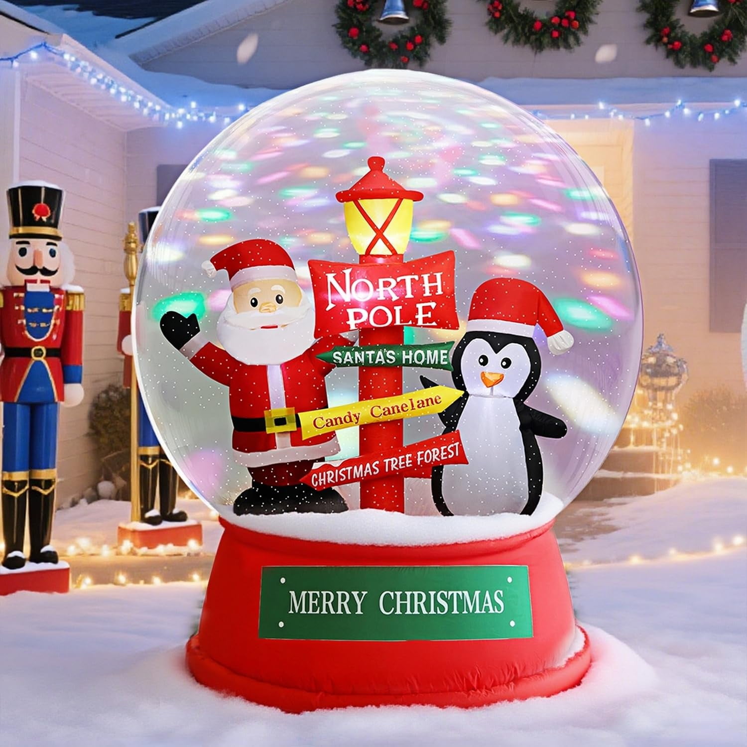 Juegoal Christmas Inflatables Decorations Outdoor, 6FT Inflatable Xmas ...