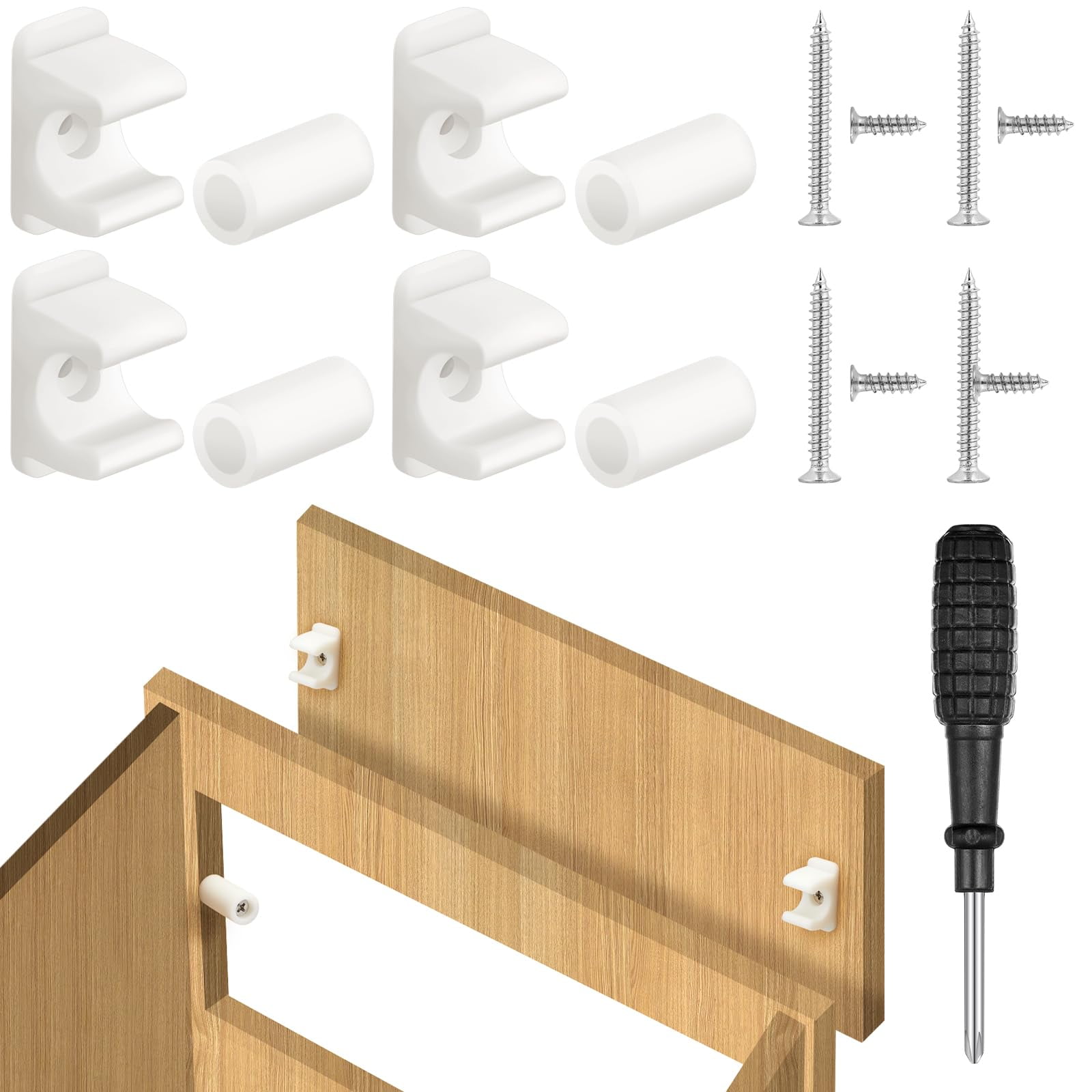 Juexica False Cabinet Front Clip False Drawer Front Clips Sink Tip Out ...