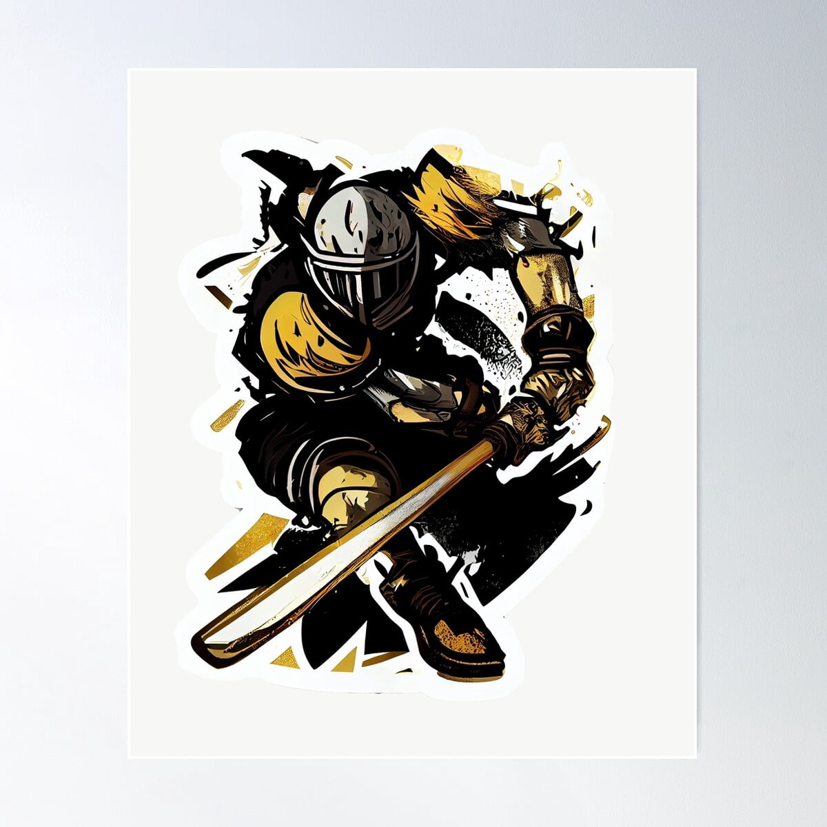 Jugger Player Poster Wall Art, Modern Wall Decor, 12x18 UNFRAMED ...