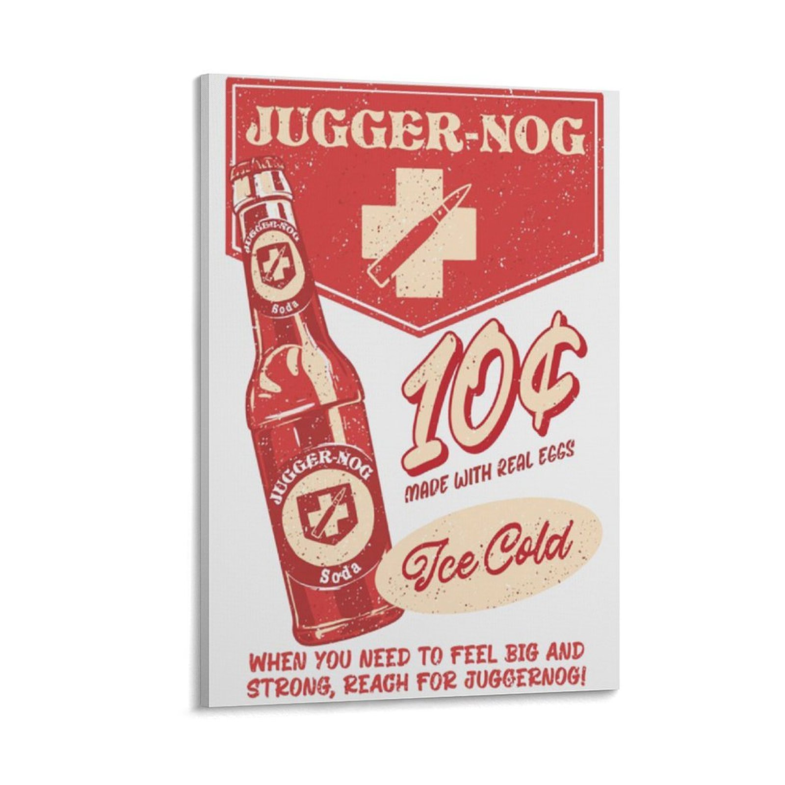 Juggernog Vintage Poster Artworks Canvas Poster Room Aesthetic Wall Art ...