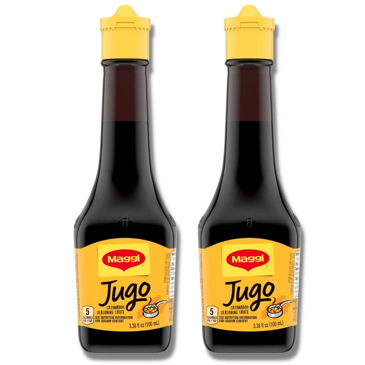 Maggi Jugo Seasoning Sauce, 3.38 oz Bottles, Pack of 2, Umami Condiment ...
