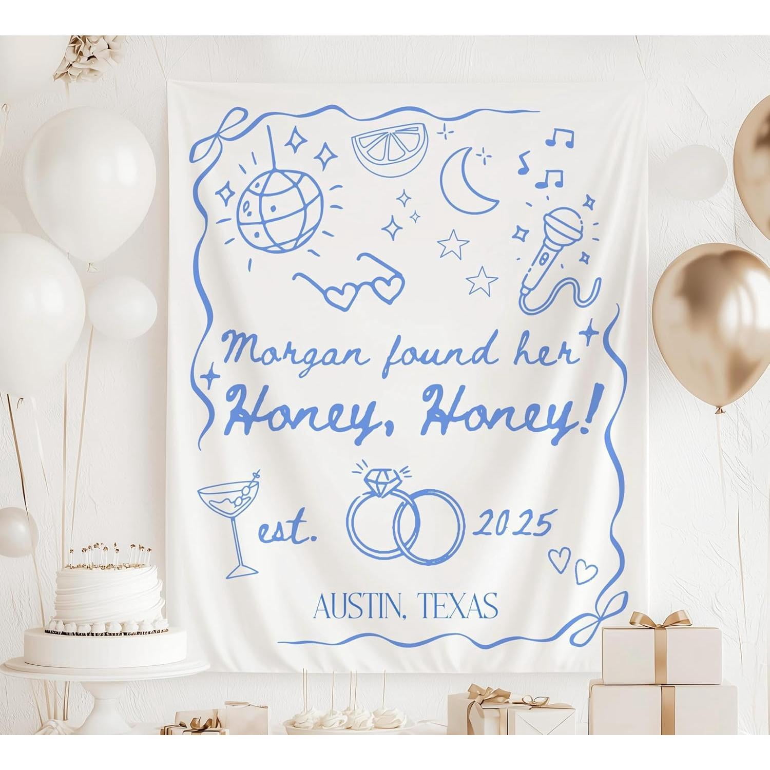 Juhike Mamma Mia Bachelorette Party Decor She Found Her Honey Honey ...