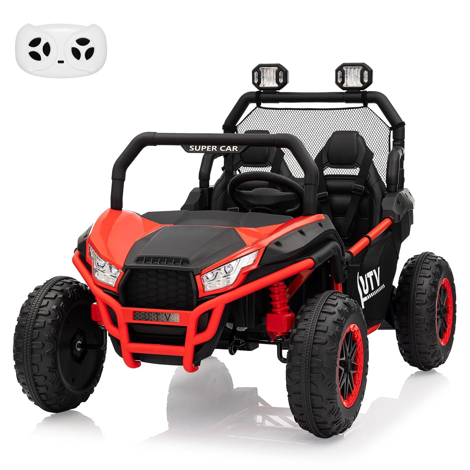 Juibresa 24V 2-Seater Ride-On UTV for Kids, Off-Road Powered Wheels ...