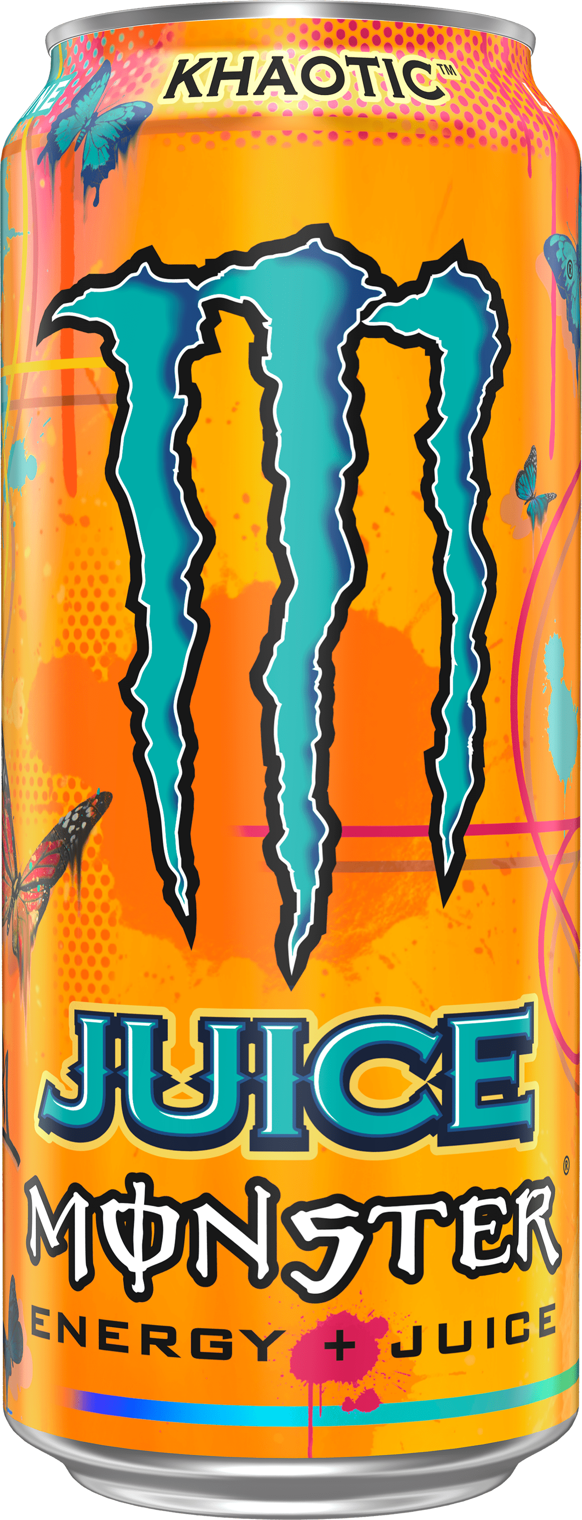 Monster Energy Drink, Khaotic, Tropical Orange Juice, 16 fl oz, Fruit ...