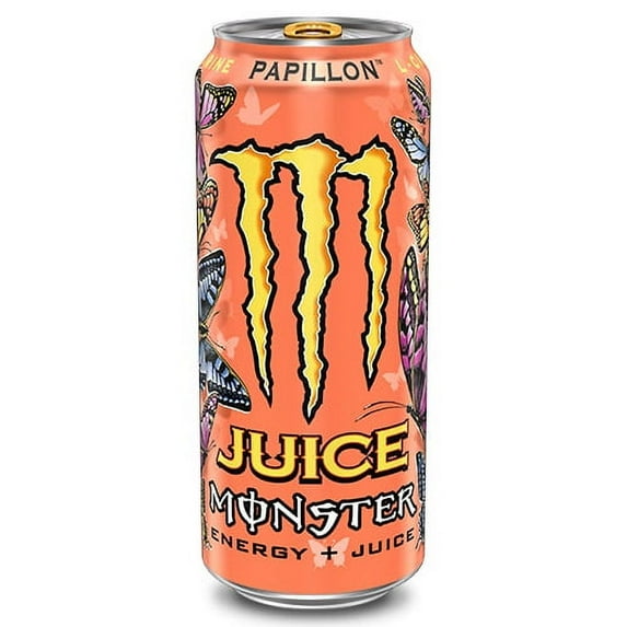 Juice Monster Papillon Energy Drink, Bold Peach-Nectarine Flavor, 16 fl ...