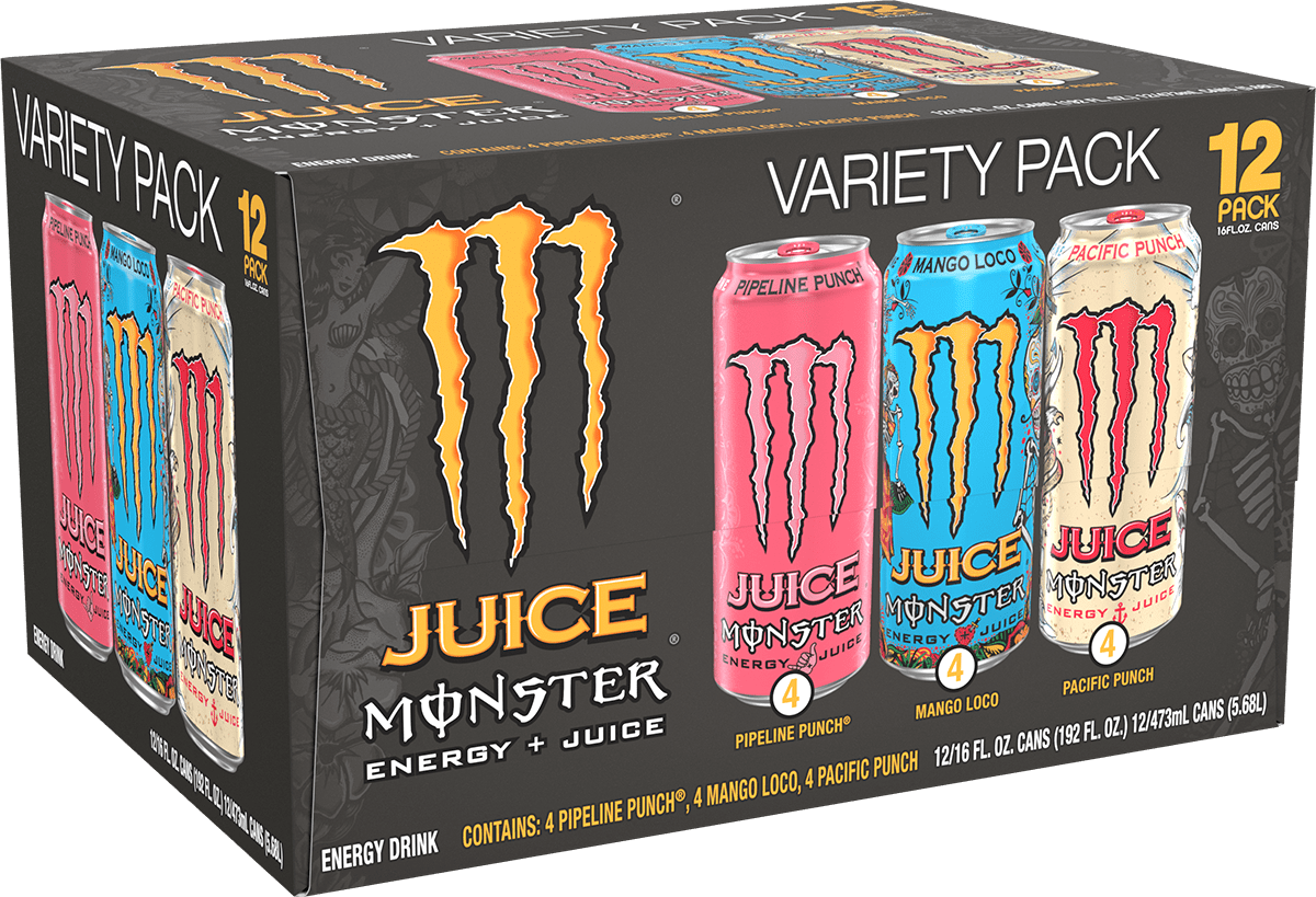 Juice Monster VP, Mango Loco, Pipeline Punch, Pacific Punch, 16 fl oz ...