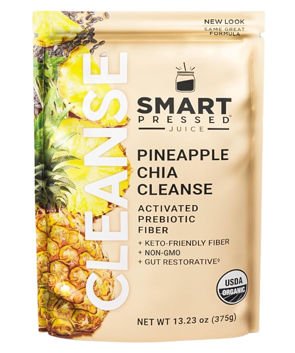 Juice Pineapple Chia Cleanse | Prebiotic Superfood Plant Based Fiber ...