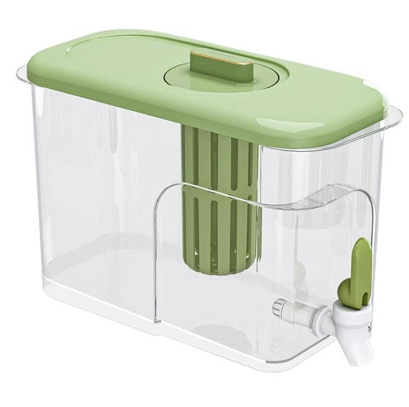 Juice Pitcher with Spigot 4L Cold Water Dispenser Lemonade Jug Plastic ...