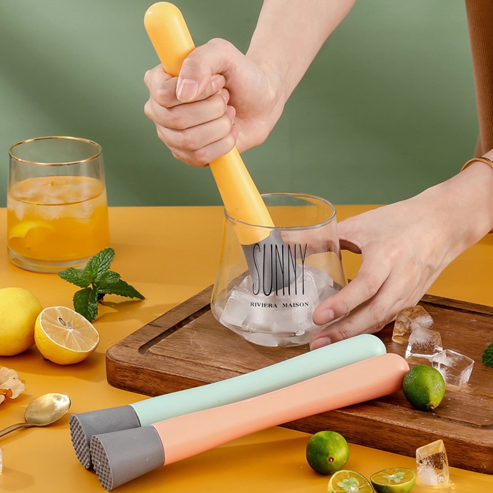 Juice Pressing Hammer Convex Hammer Head Design Clear Texture Pound ...