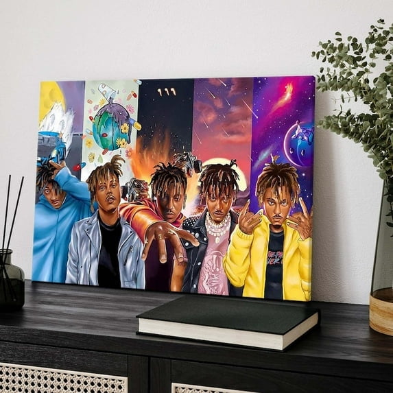 Juice WRLD Legends Never Die Framed Canvas Art, Fighting Demons Album ...
