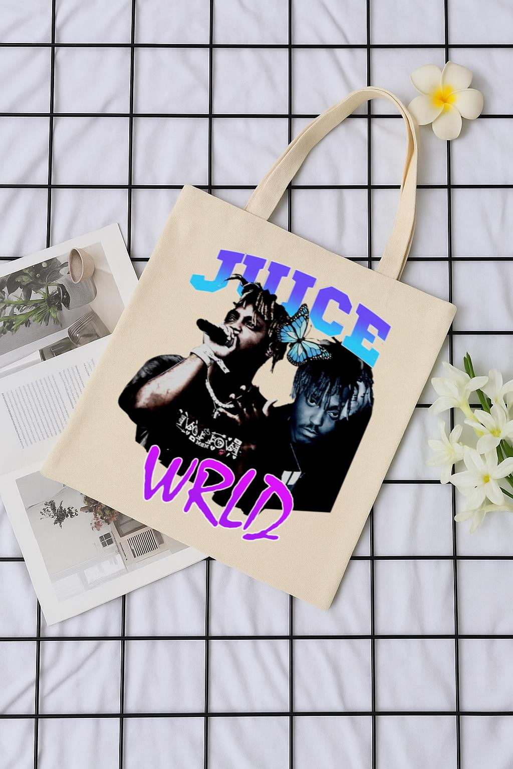 Juice Wrld 90s Inspired Vintage Tote Bag-TH19050 - Walmart.com