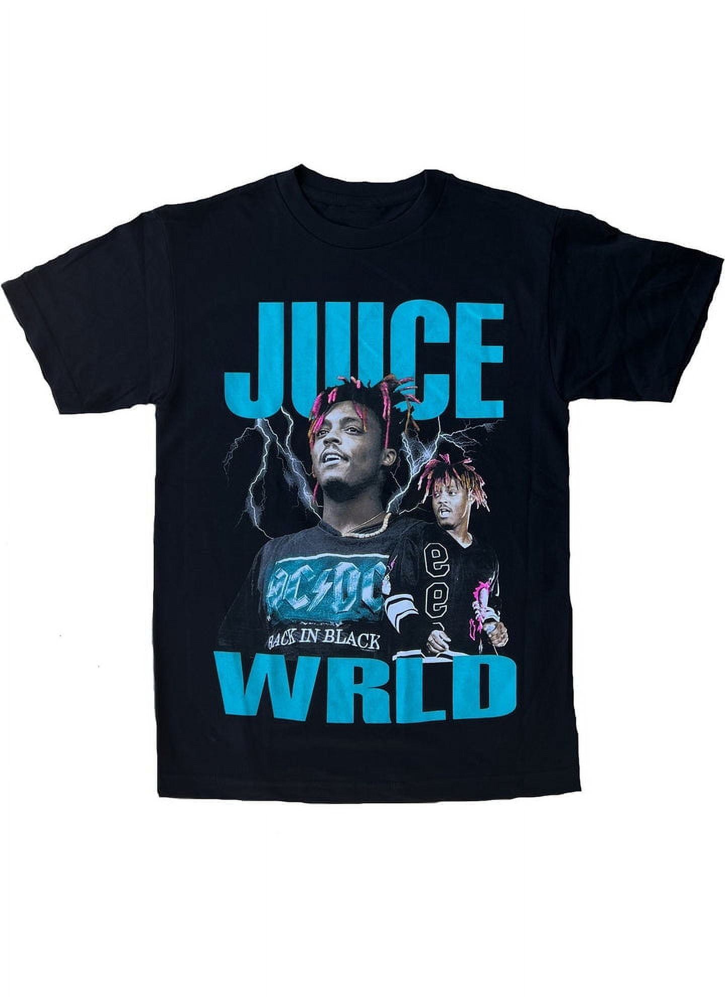 Juice Wrld Back In Black Graphic Tee up to size 4XL - Walmart.com