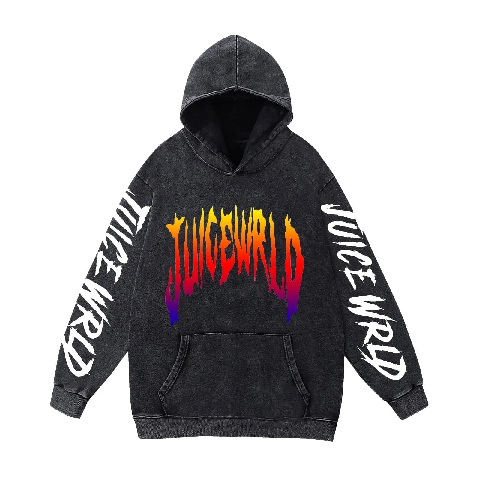 Juice Wrld Hip-Hop Merch Unisex Oversized Cotton Fleece Hoodie - Washed ...