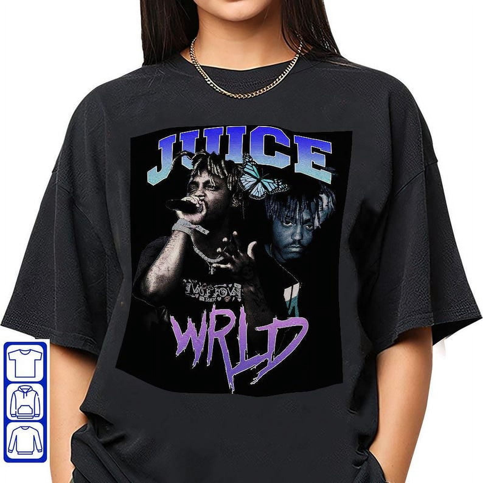 Juice Wrld Hip Hop Retro Vintage Bootleg Graphic Hoodie Rap Hoodie ...
