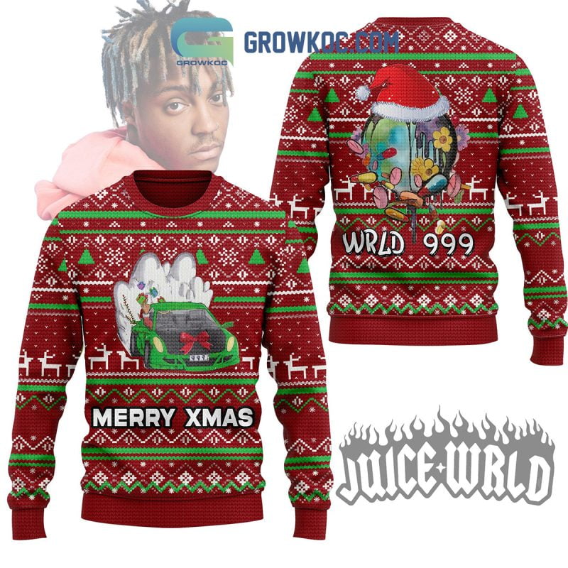 Juice Wrld Merry Xmas 999 Ugly Sweater - Walmart.com