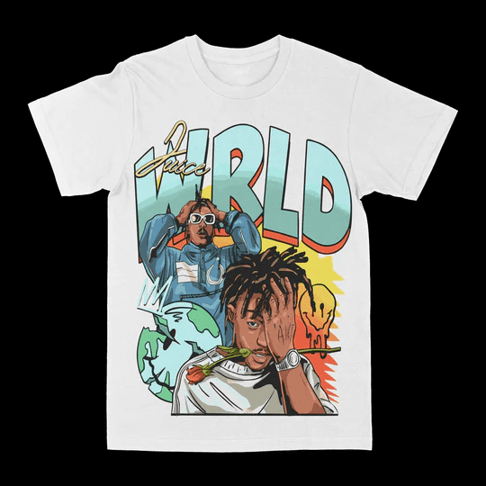 Juice Wrld Smiley Graphic Tee - Walmart.com