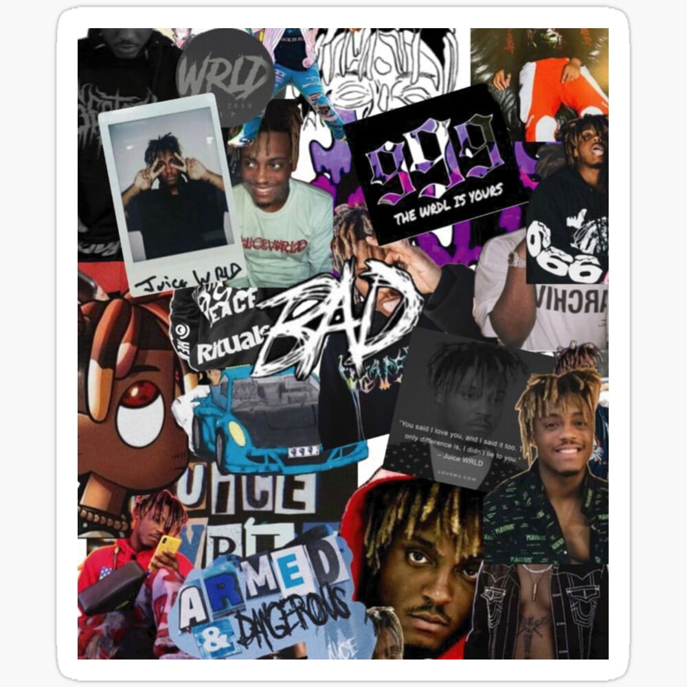 Juice Wrld Sticker Phone Decal Water Bottle Stickers Car Decals, Laptop ...