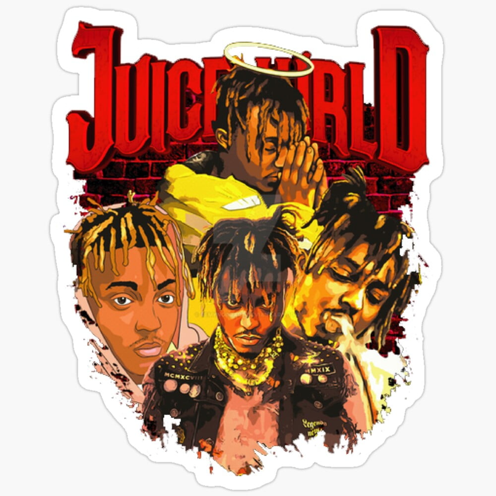 Juice Wrld Sticker Phone Decal Water Bottle Stickers Car Decals, Laptop ...