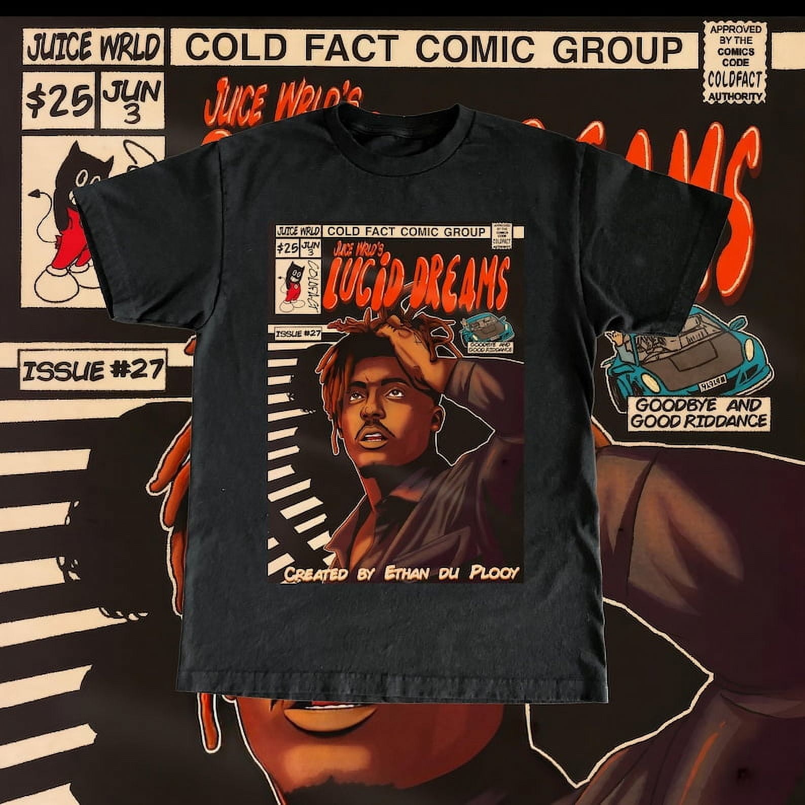 Juice Wrld T shirt - Lucid Dreams High Quality Unisex Tee Comic Book ...
