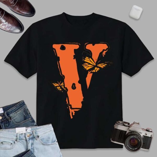 Juice Wrld x Vlone Butterfly T-Shirt Rapper - Walmart.com