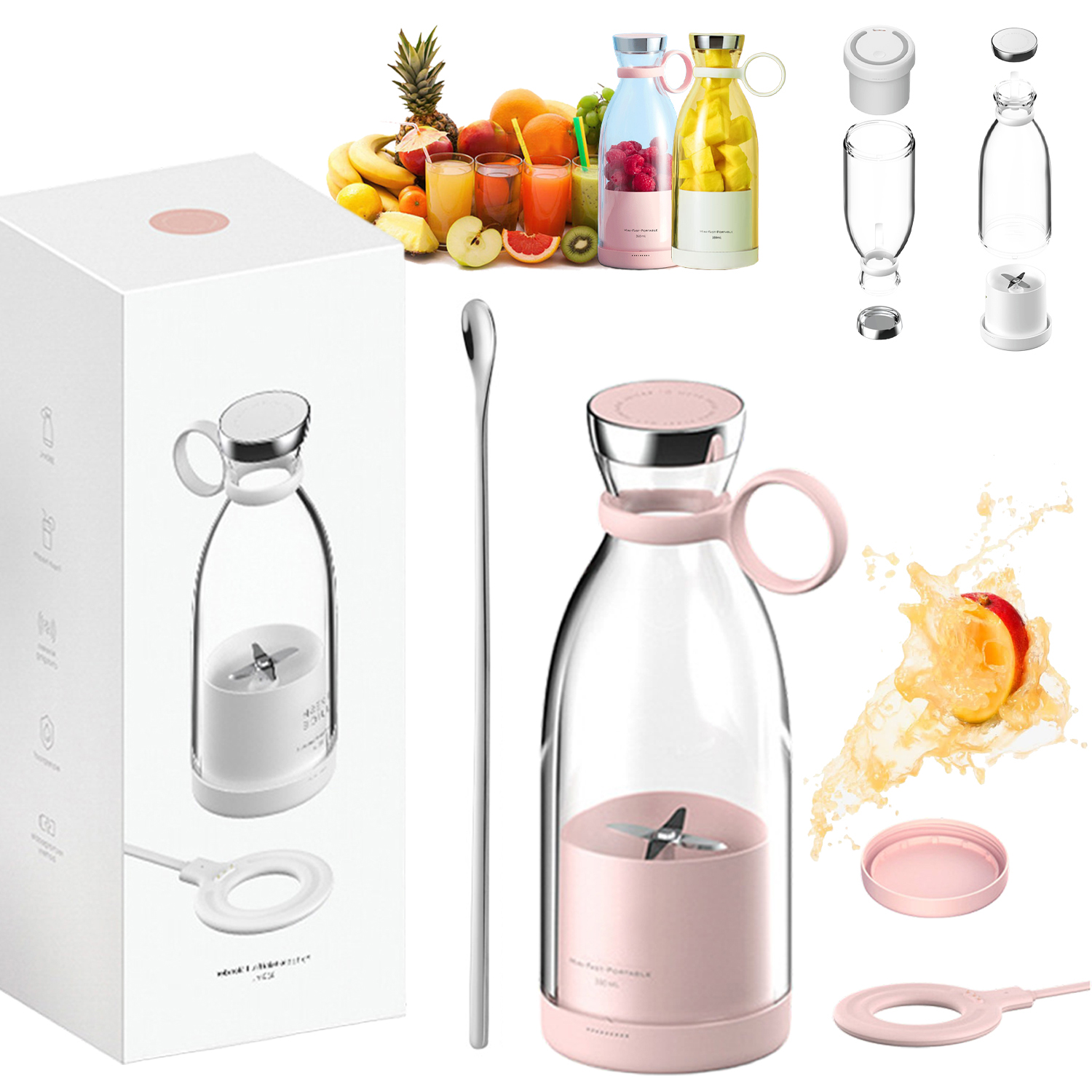 Juicengobrand, Juicengo Portable Mini Blender, 2025 New 2-In-1 Cordless ...