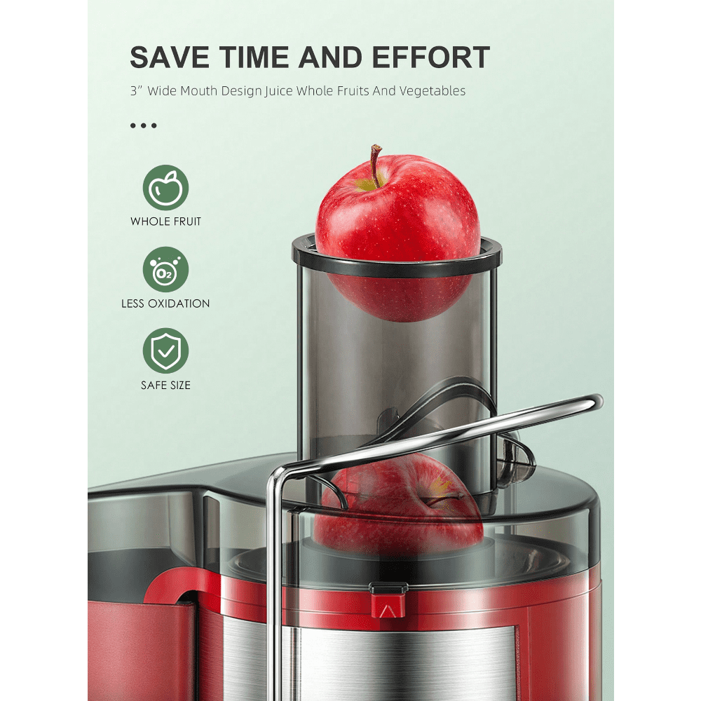 Juicer Machine, 500W Centrifugal Juicer Extractor With Wide Mouth 3 ...