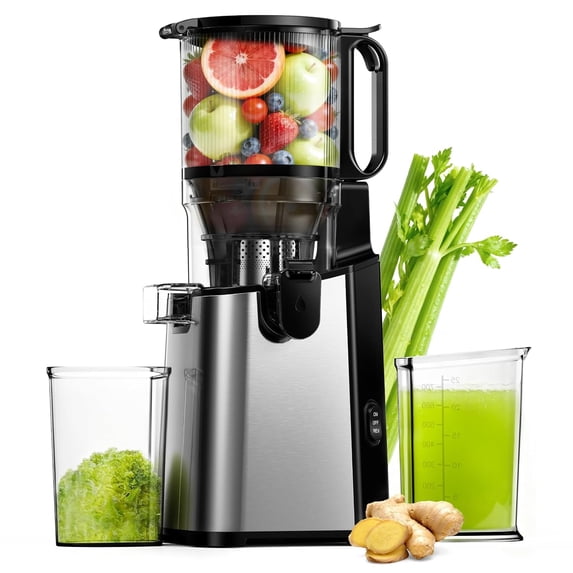 Juicer Machines, 5.8" Wide Feed Chute Cold Press Juicer for Whole ...