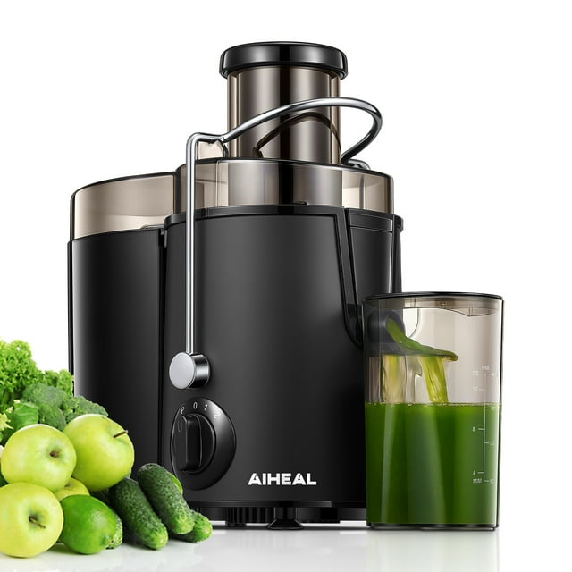 Juicer Machines, Aiheal Centrifugal Juicer with 3” Wide Mouth, 3 Speed ...