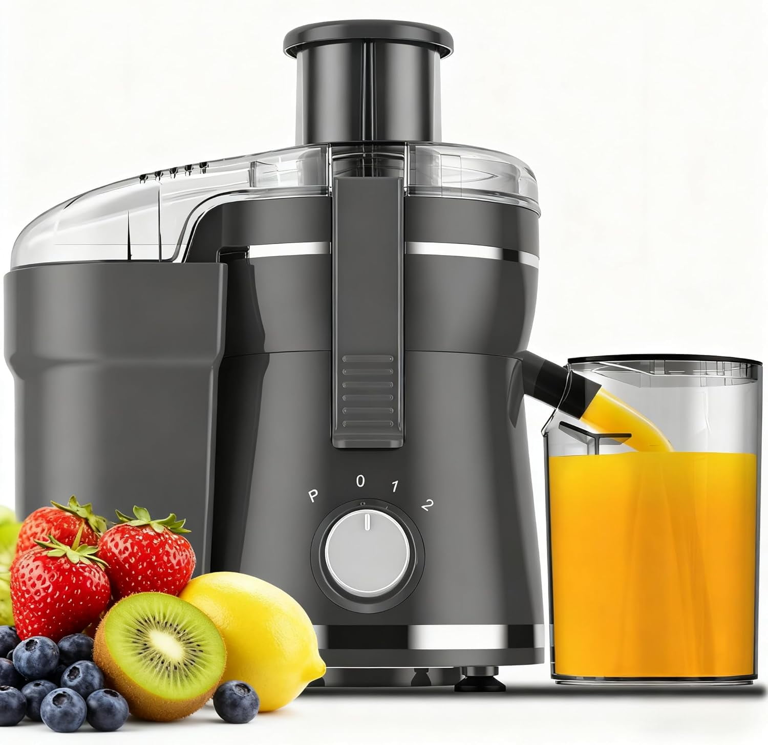 Juicer Machines, CafeGrace Centrifugal Juicer Extractor with Wide Mouth ...