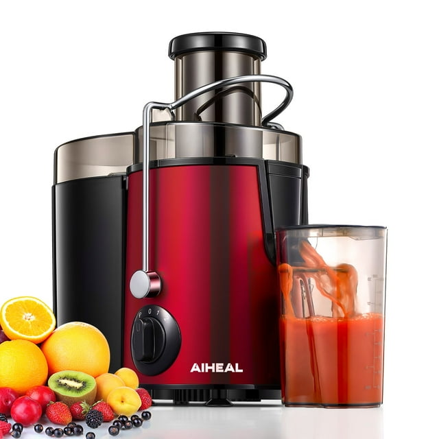 Electric Juice Maker, Stainless Steel, 3 Speeds, Easy to Clean, Red ...