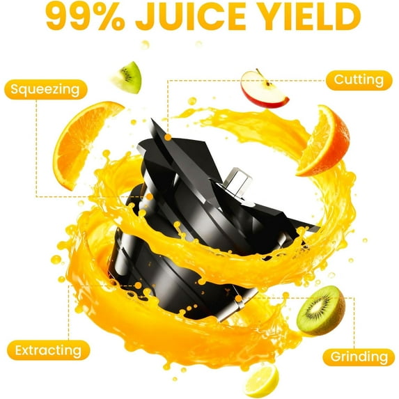 Juicer Machines, Cold Press Juicer for Fruit and Vegetable, Masticating ...