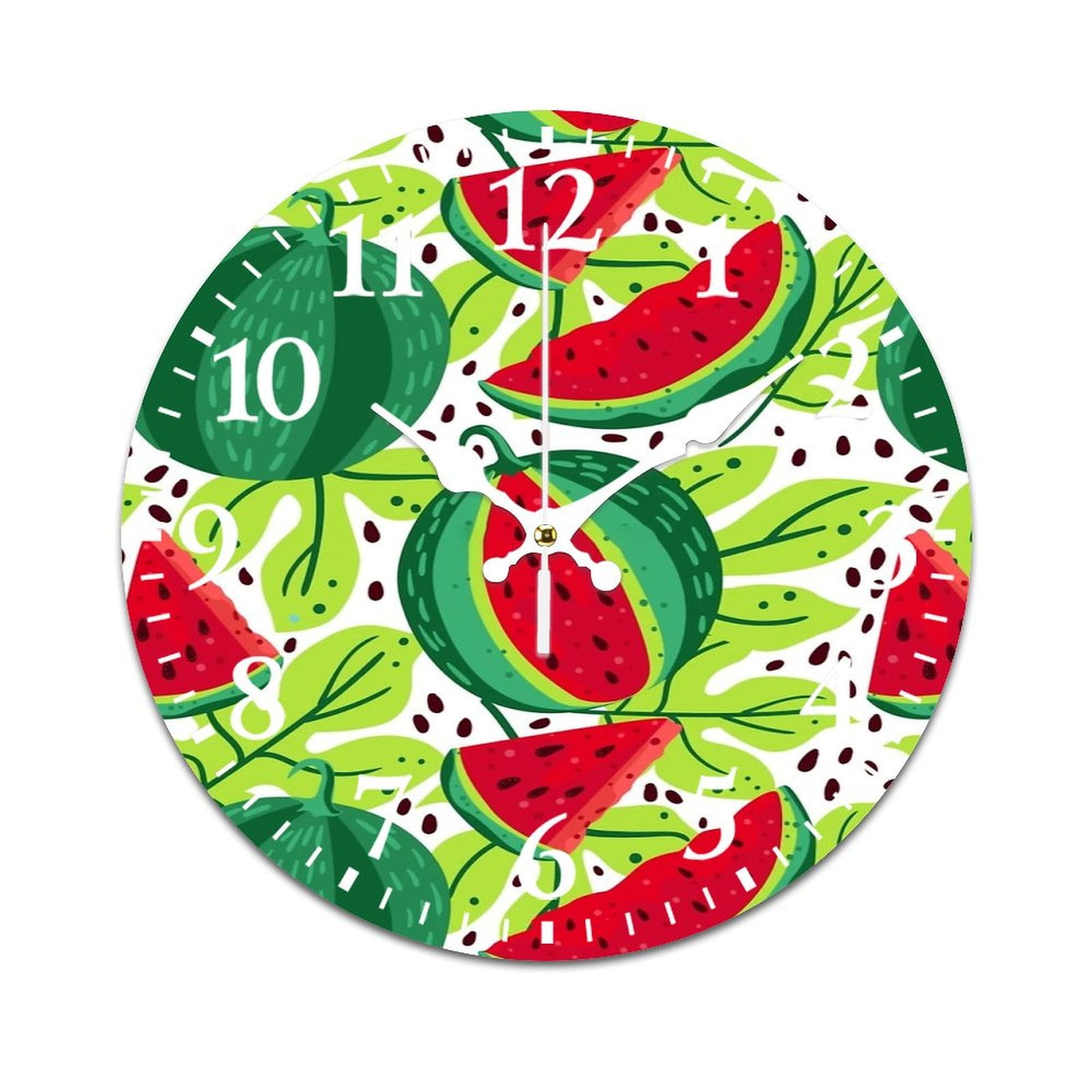 Juicy And Sweet Watermelon Wall Clock Modern Design Clocks Wall Hanging ...