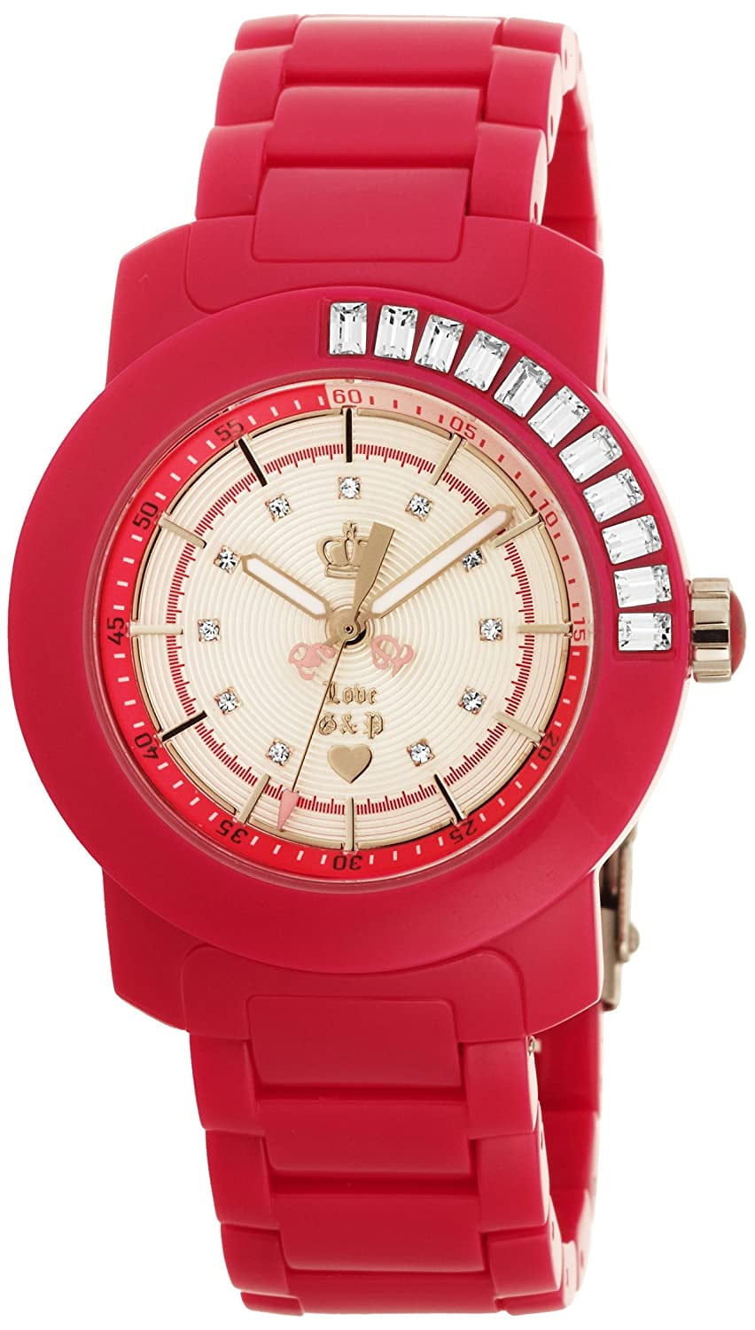 Juicy Couture BFF Hot Pink plastic Watch 1900652 - Walmart.com