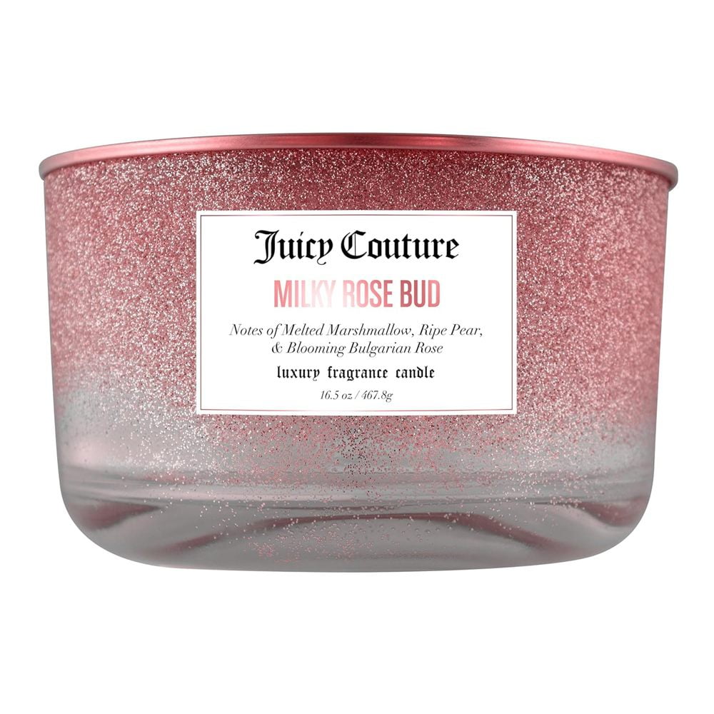 Juicy Couture Glitter Candle - Milky Rose Bud 16.5oz - Walmart.com
