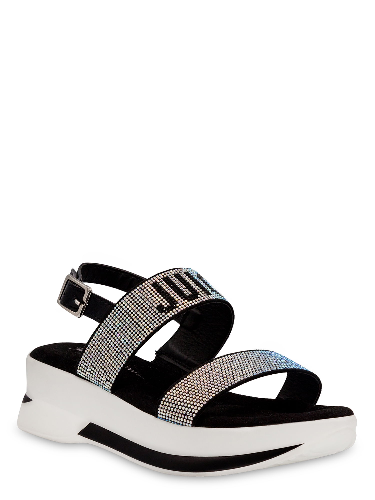 Juicy Couture Women's Idol Beaded Platform Stretch Sandal - Walmart.com