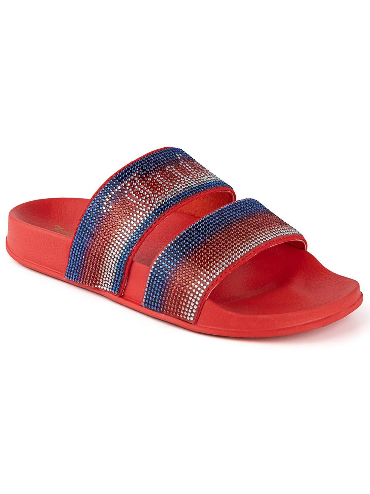Juicy Couture Womens Winx Slip On Rhinestone Pool Slides - Walmart.com