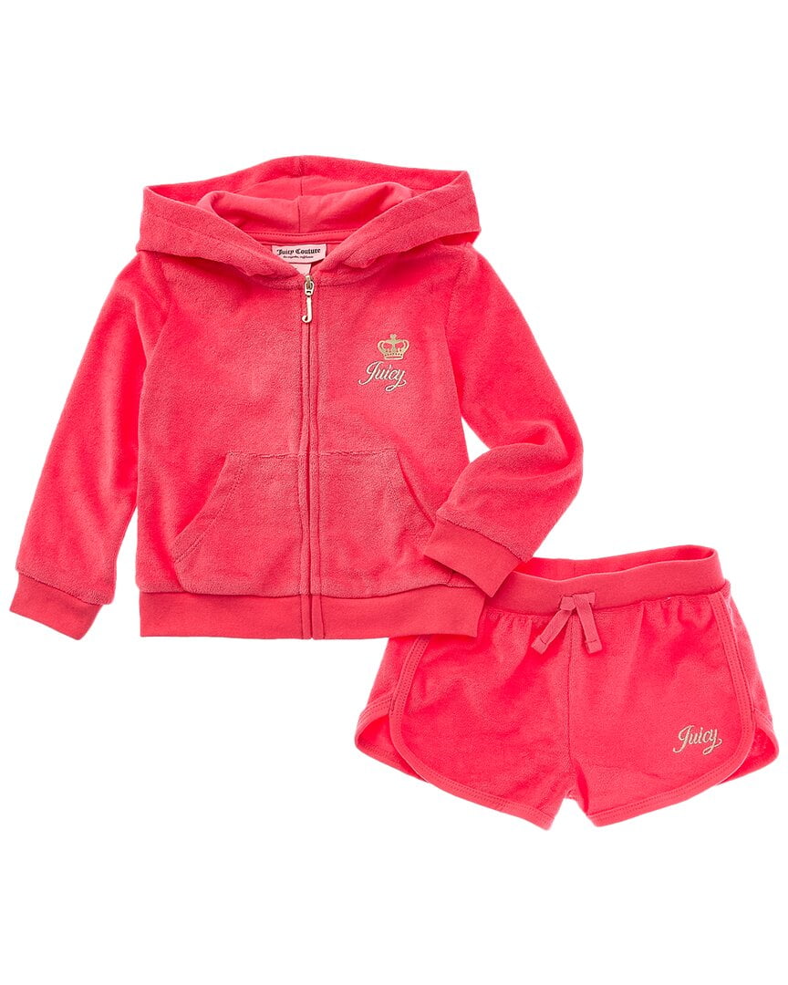 Juicy Couture girls 2pc Jacket & Pant Set, 3T, Pink - Walmart.com