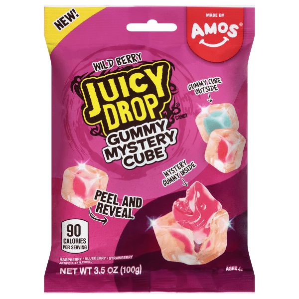Juicy Drop Gummy Mystery Cube Wild Berry 3.5oz Peg Bag - Walmart.com