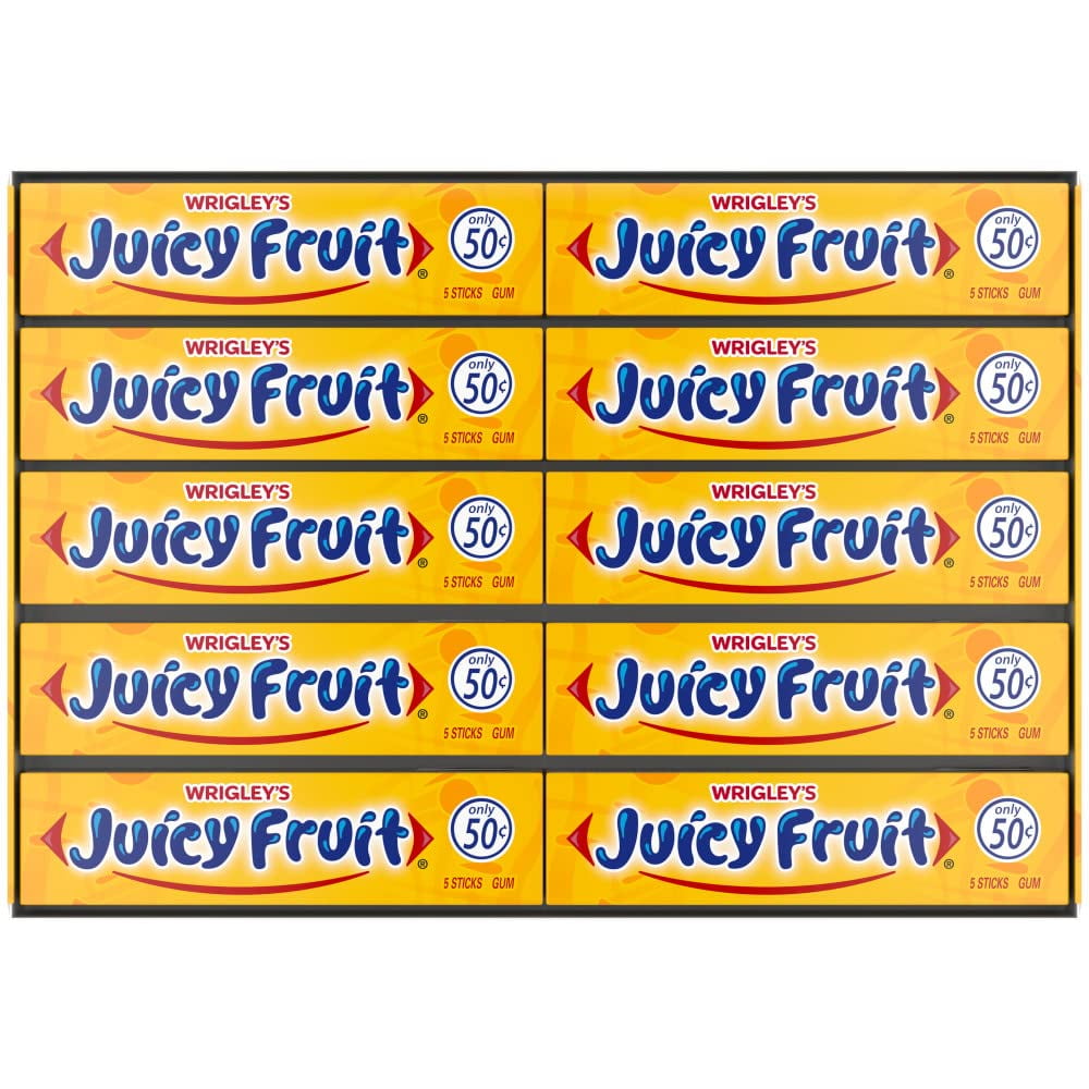 Juicy Fruit Gum WRIGLEY'S BCF26 Chewing Gum Bulk Pack, 5 Stick (Pack of ...