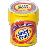 Juicy Fruit, Sugar Free Fruity Chews Strawberry Chewing Gum, 40 Ct ...