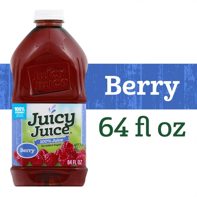 Juicy Juice 100% Juice, Berry, 64 FL OZ Bottle - Walmart.com